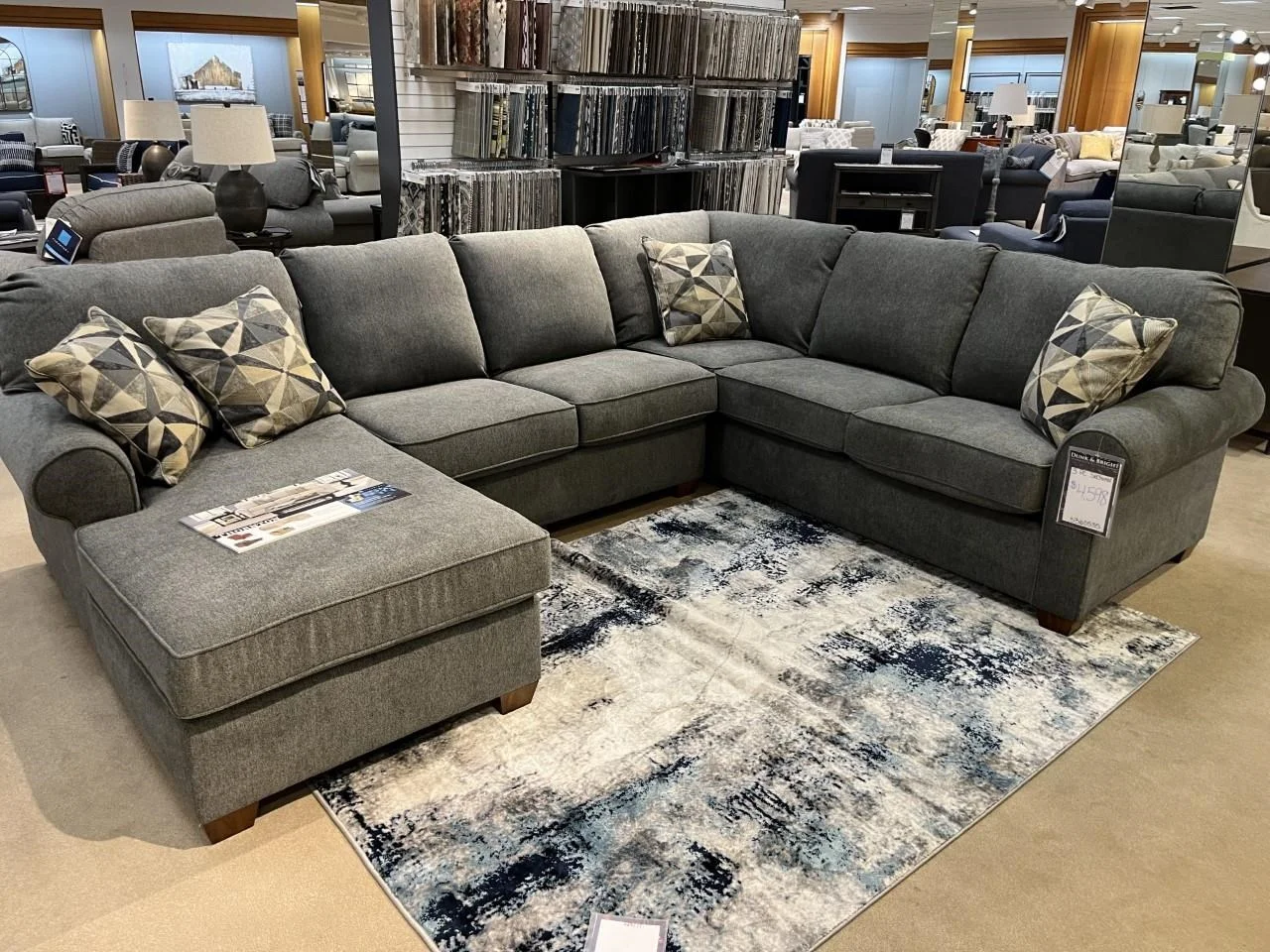 Flexsteel Sectional 3360535 3PC Sectional | Dunk & Bright Furniture | Sectional Sofas